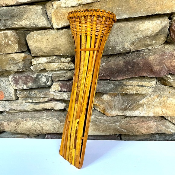 Accents | Bamboo Knife Sheath Arrow Quiver Boho Wall Pocket Vase ...